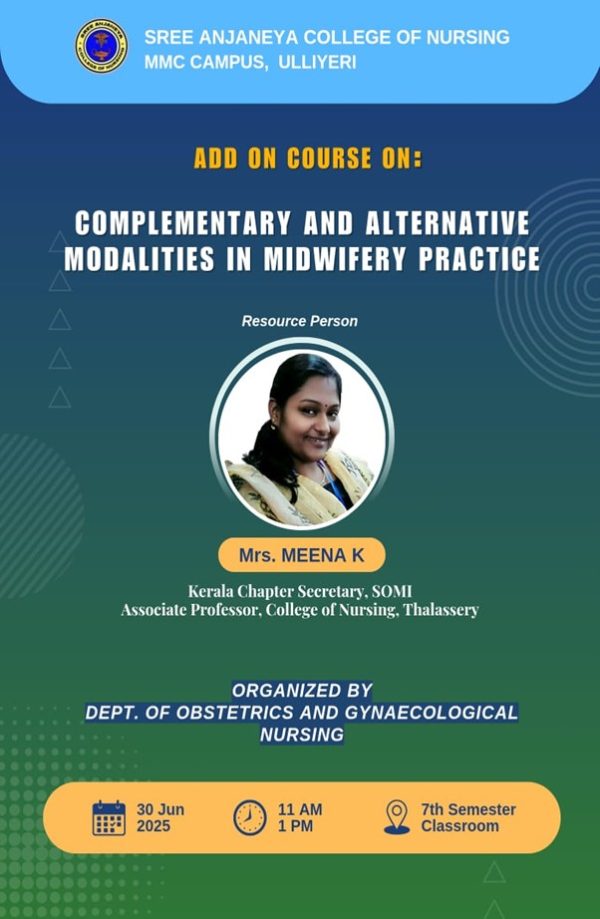 Complementary and Alternative Modalities in Midwifery Practice – Sree ...